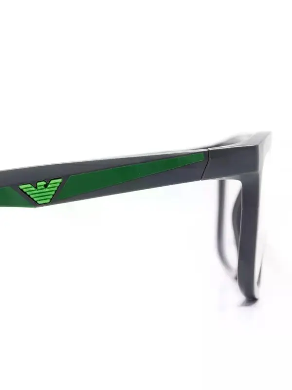 Emporio Armani Rectangle-frame Glasses - Grey