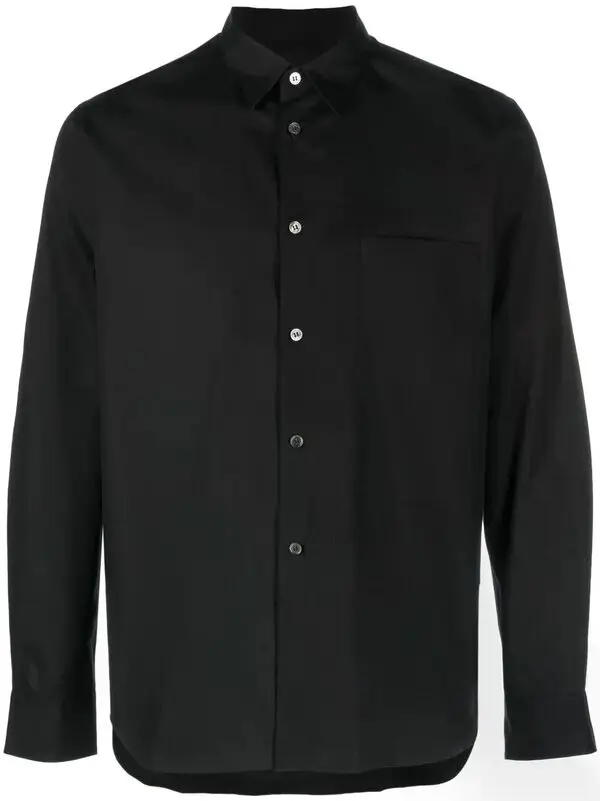 Comme Des Garçons Patch-pocket Cotton Shirt