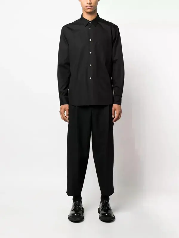 Comme Des Garçons Patch-pocket Cotton Shirt