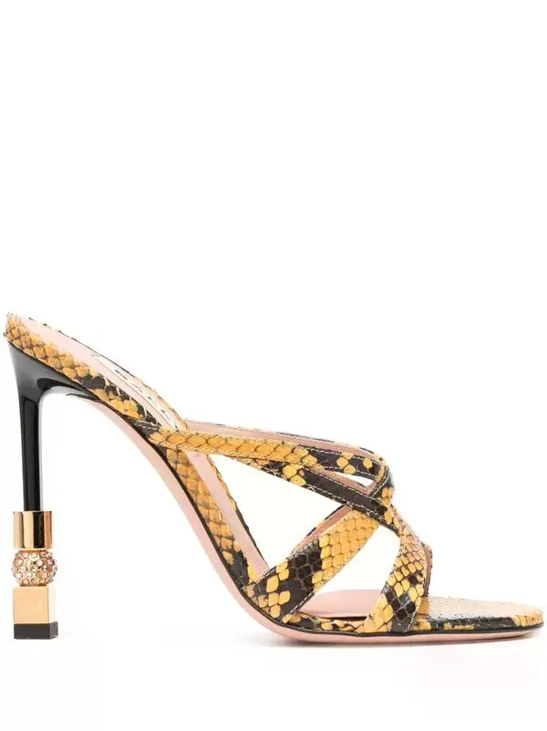 Bally 110mm Snakeskin-print High Heel Sandals