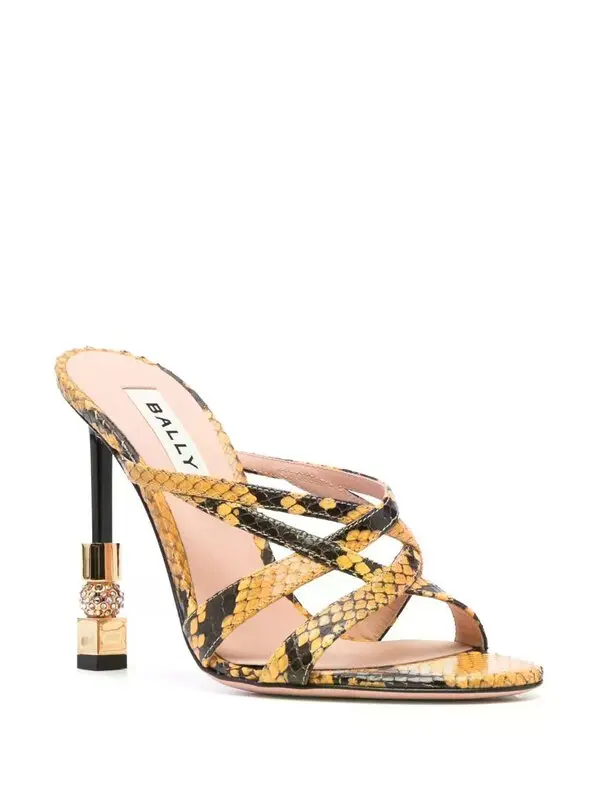 Bally 110mm Snakeskin-print High Heel Sandals