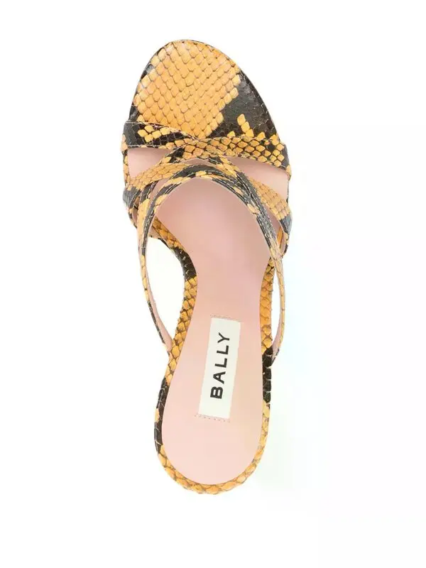 Bally 110mm Snakeskin-print High Heel Sandals