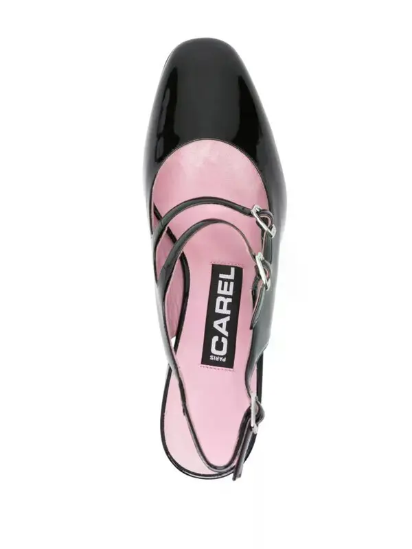 CAREL 70mm Patent-leather Pumps - Black