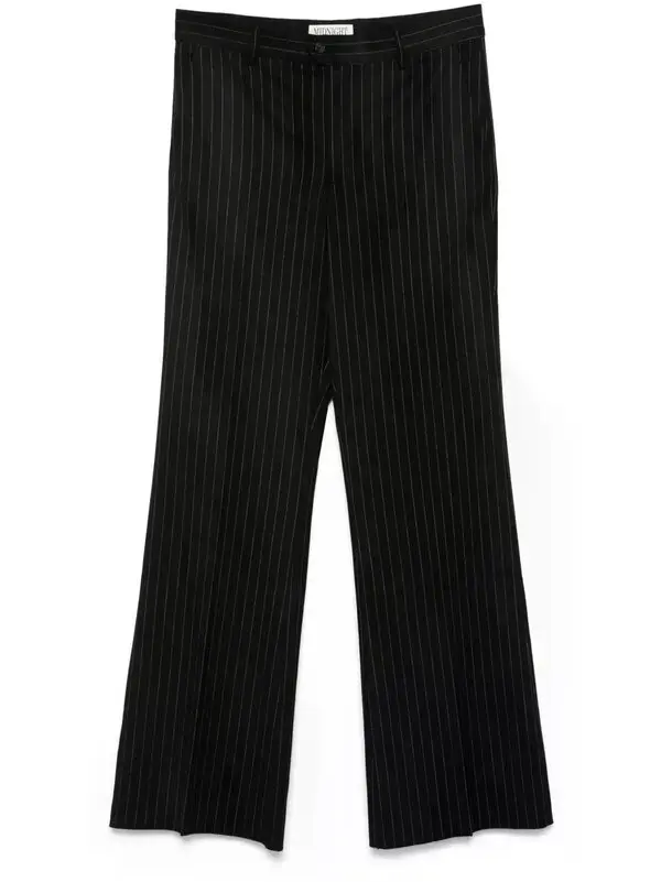 MIDNIGHT RODEO Pinstripe Flared Trousers