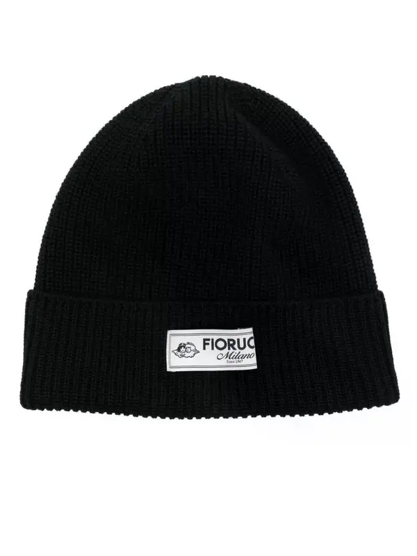 Fiorucci Logo Beanie - Black