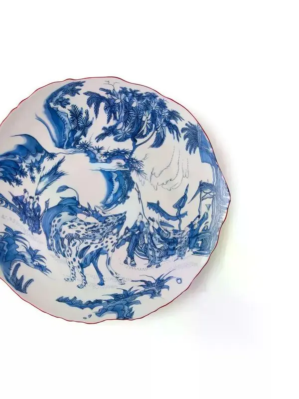 SELETTI Classics On Acid Blu Chinoiserie Dinner Plate