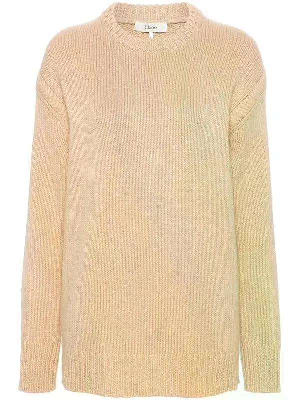 Chloé Crew-neck Cotton-cashmere Sweater