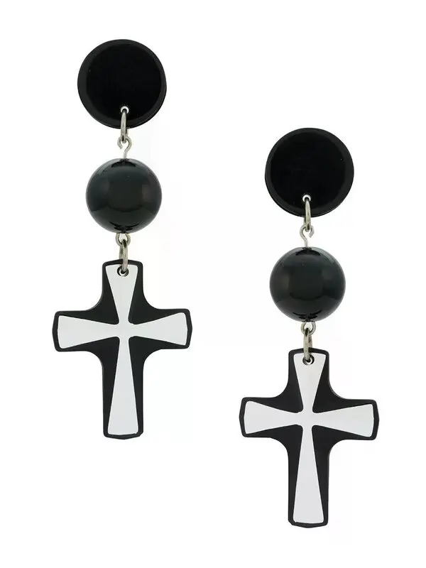AMIR SLAMA Cross Earrings