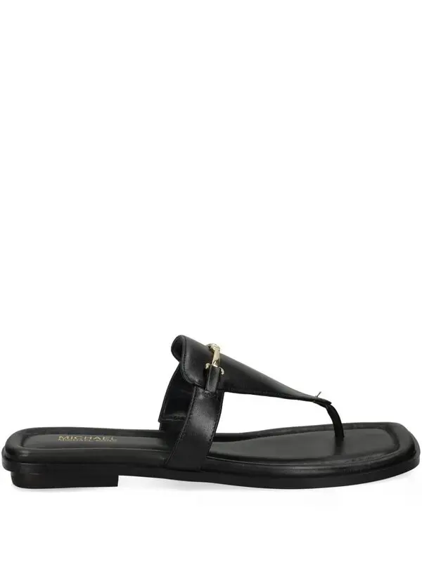 Michael Kors Lena Thong Sandals - Black