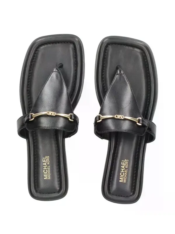 Michael Kors Lena Thong Sandals - Black