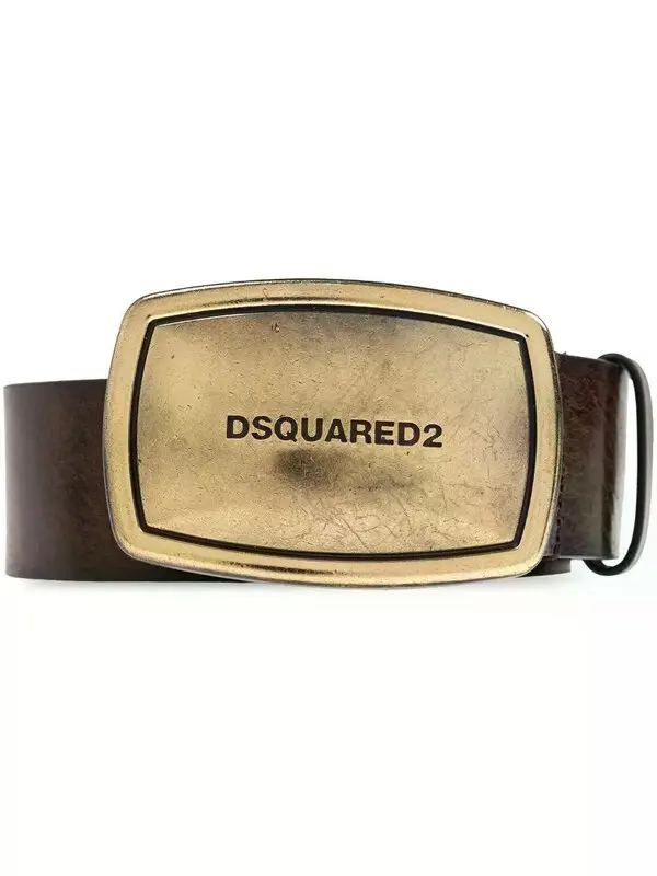 Dsquared2 Logo-plaque Buckle Belt - Brown