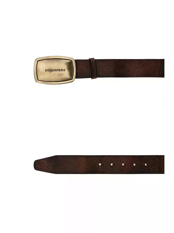 Dsquared2 Logo Plaque Buckle Belt