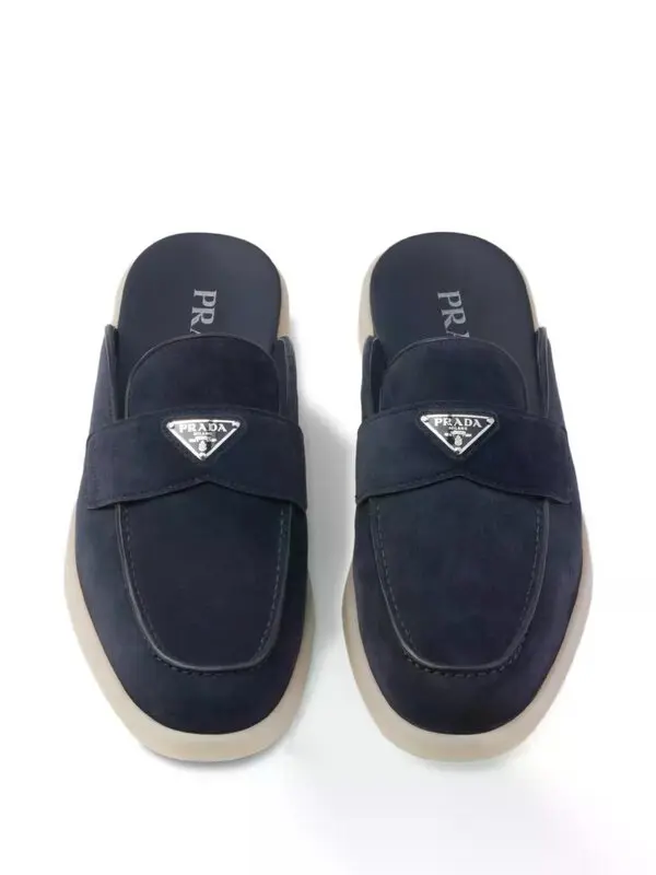 Prada Suede Slip-on Mules