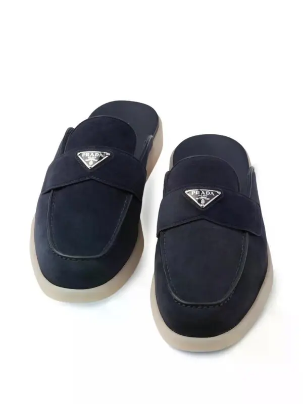 Prada Suede Slip-on Mules