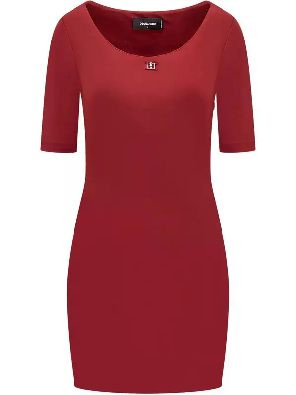 Dsquared2 Logo-plaque Mini Dress
