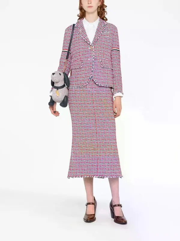 Thom Browne Check-pattern Tweed Jacket