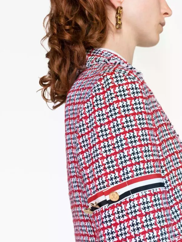 Thom Browne Check-pattern Tweed Jacket
