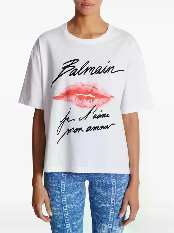 Balmain Kiss-print T-shirt