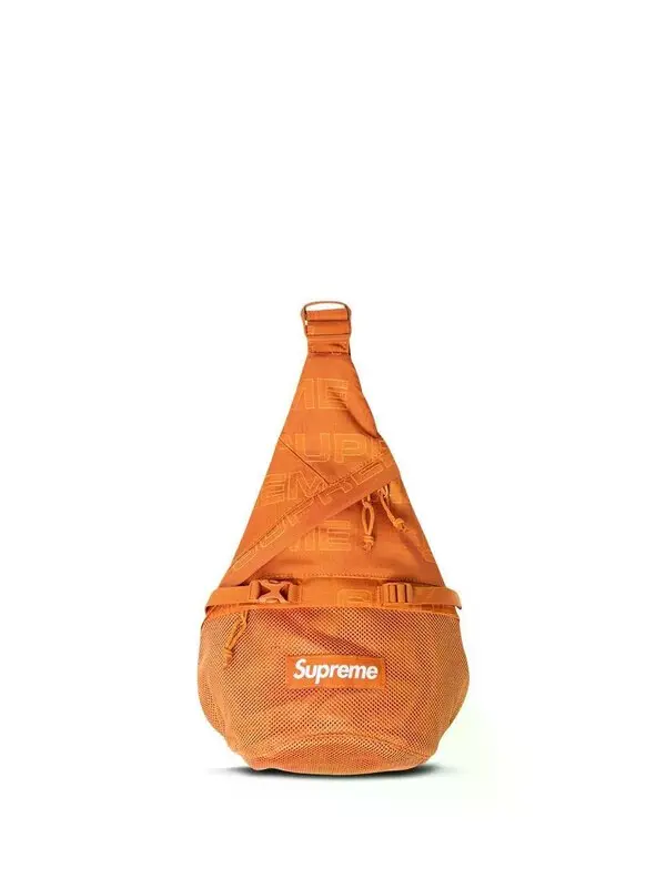 Supreme Logo-patch Sling Bag - Orange