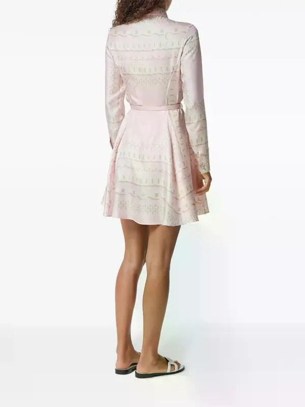 Versace Treasure Silk Midi Shirt Dress
