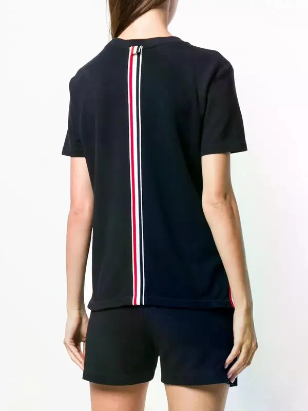 Thom Browne Relaxed Fit Piqué T-shirt - Blue