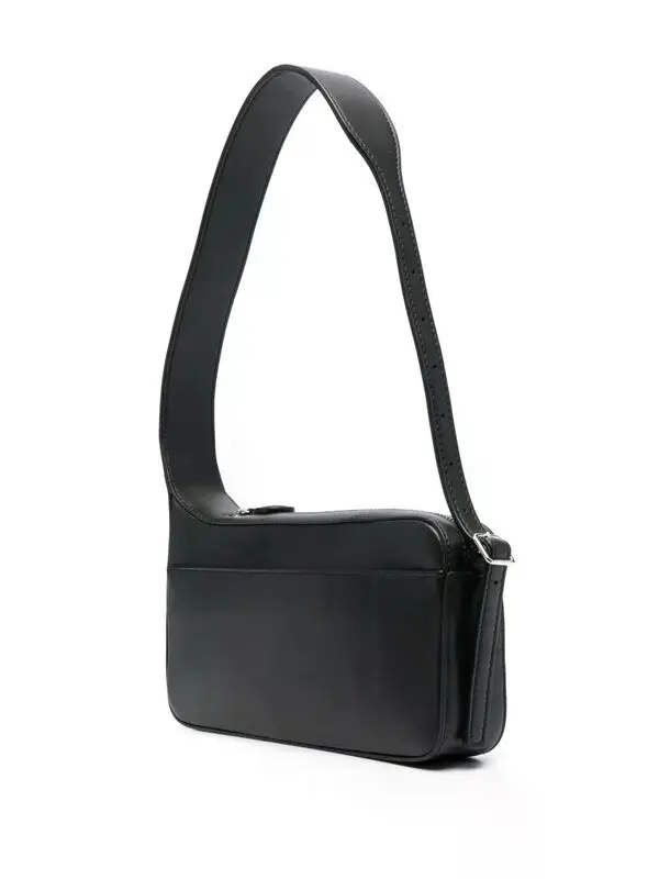 COURREGES Leather Racer Shoulder Bag