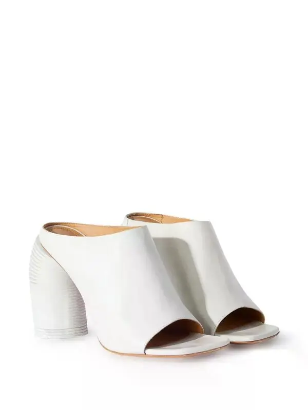 Off-White Leather Mules