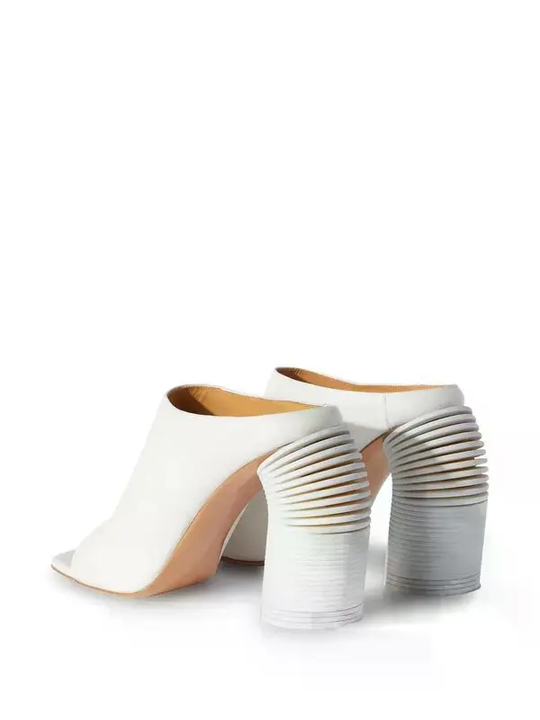 Off-White Leather Mules