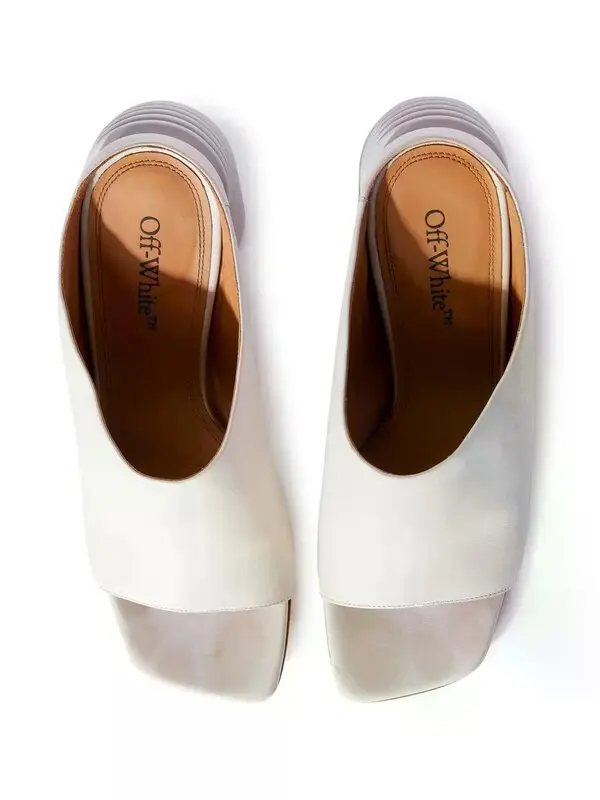 Off-White Leather Mules