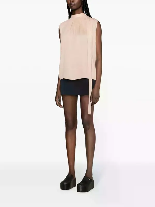 Givenchy Silk Mock-neck Blouse