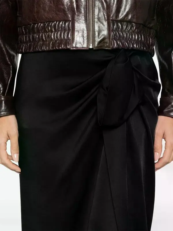 Stella McCartney Gathered Midi Skirt
