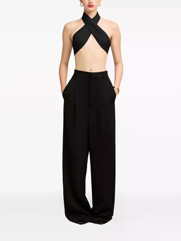 AMI Paris Silk Wrap Top