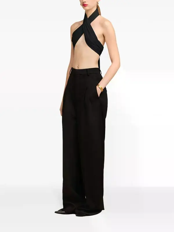 AMI Paris Silk Wrap Top