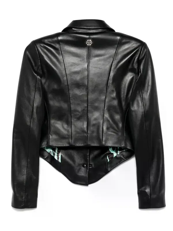 Philipp Plein Leather Blazer