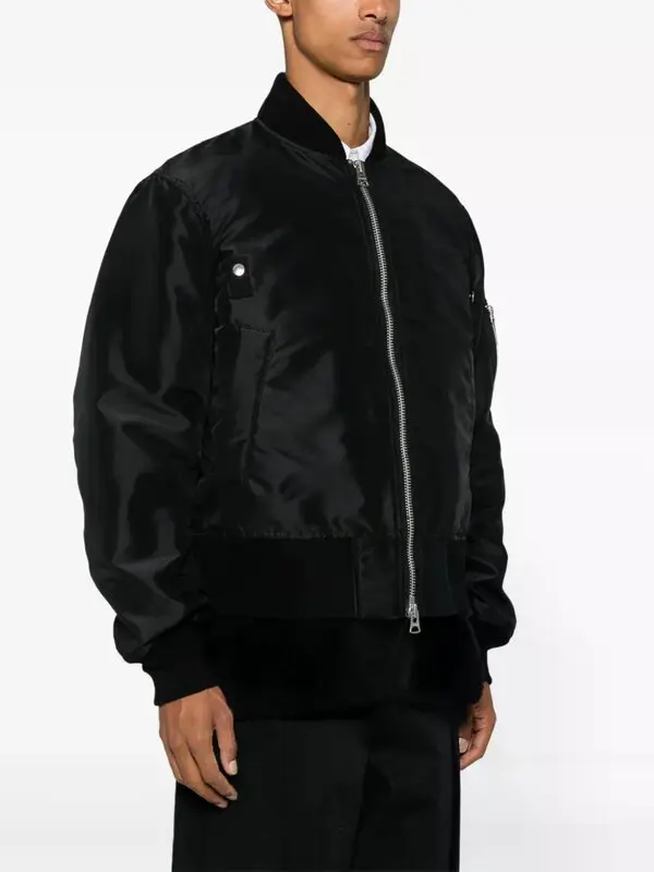 Sacai Twill Bomber Jacket - Black