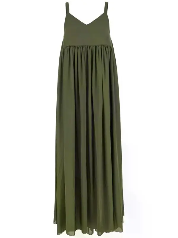BALLANTYNE V-neck Maxi Dress - Green