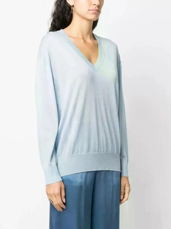 P.a.r.o.s.h Fine-knit V-neck Cashmere Jumper