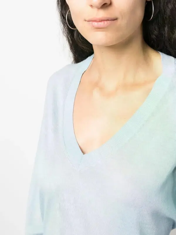 P.a.r.o.s.h Fine-knit V-neck Cashmere Jumper