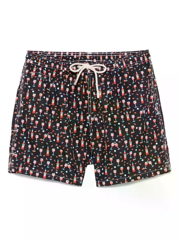 MC2 SAINT BARTH Lighting Swim Shorts - Black