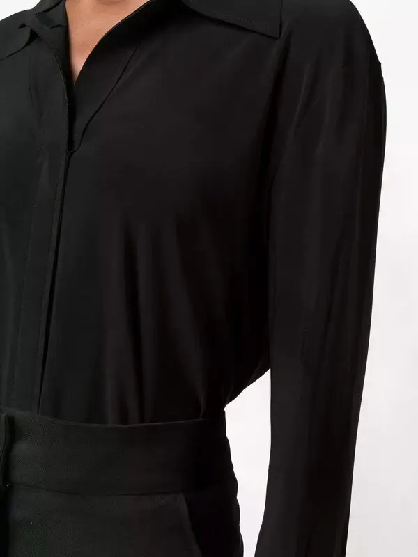 Norma Kamali Plain Long-sleeve Shirt