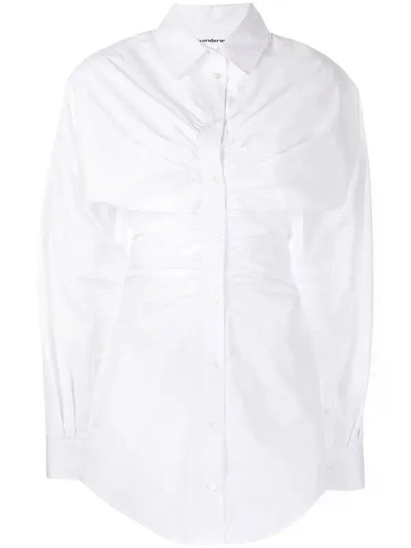 Alexander Wang Ruched Hourglass Shirtdress