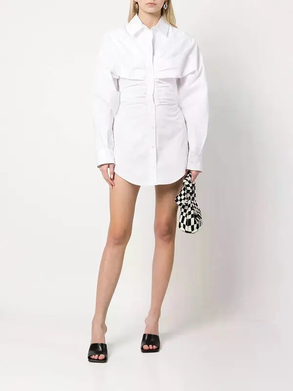 Alexander Wang Ruched Hourglass Shirtdress