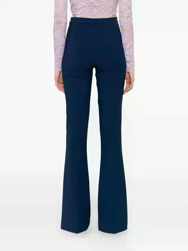 Elisabetta Franchi Crepe Flared Trousers