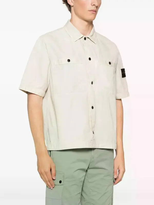 Stone Island Detachable-badge Shirt