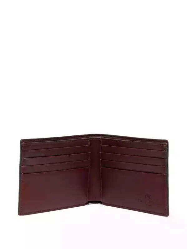 Etro Logo-embroidered Leather Wallet