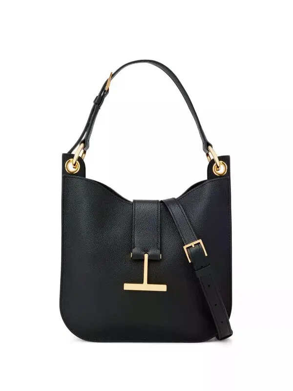 TOM FORD Small Tara Leather Tote Bag - Black