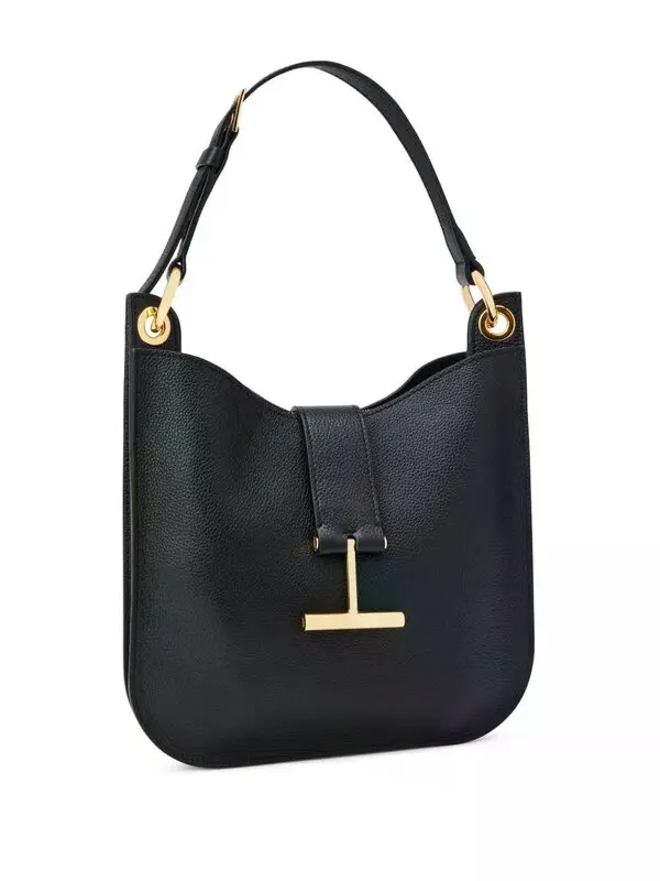 TOM FORD Small Tara Leather Tote Bag - Black