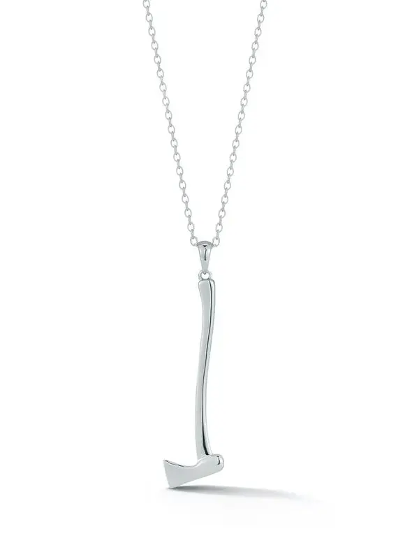 Mateo Axe Pendant Necklace - Silver