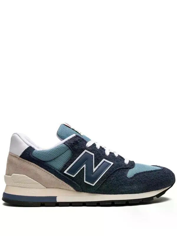 NEW BALANCE 996 Made In Usa Navy Suede And Mesh Sneakers - Blue