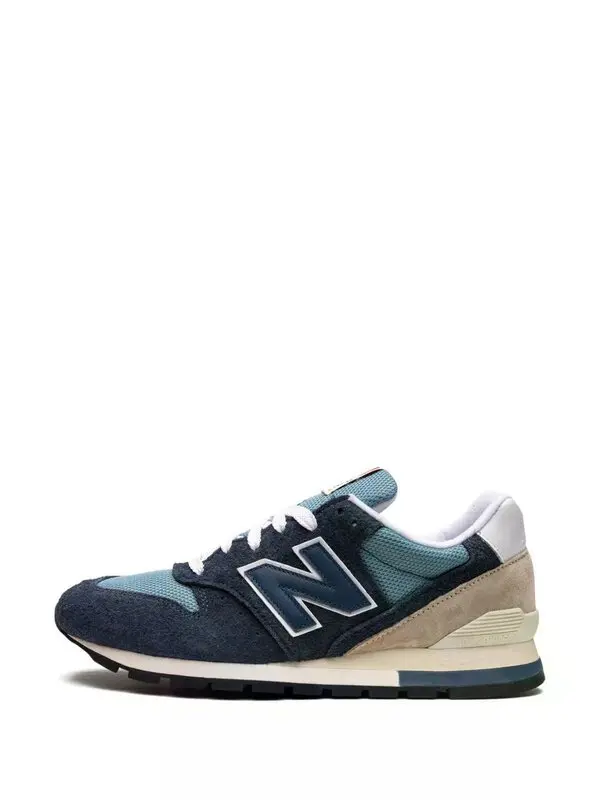 NEW BALANCE 996 Made In Usa Navy Suede And Mesh Sneakers - Blue
